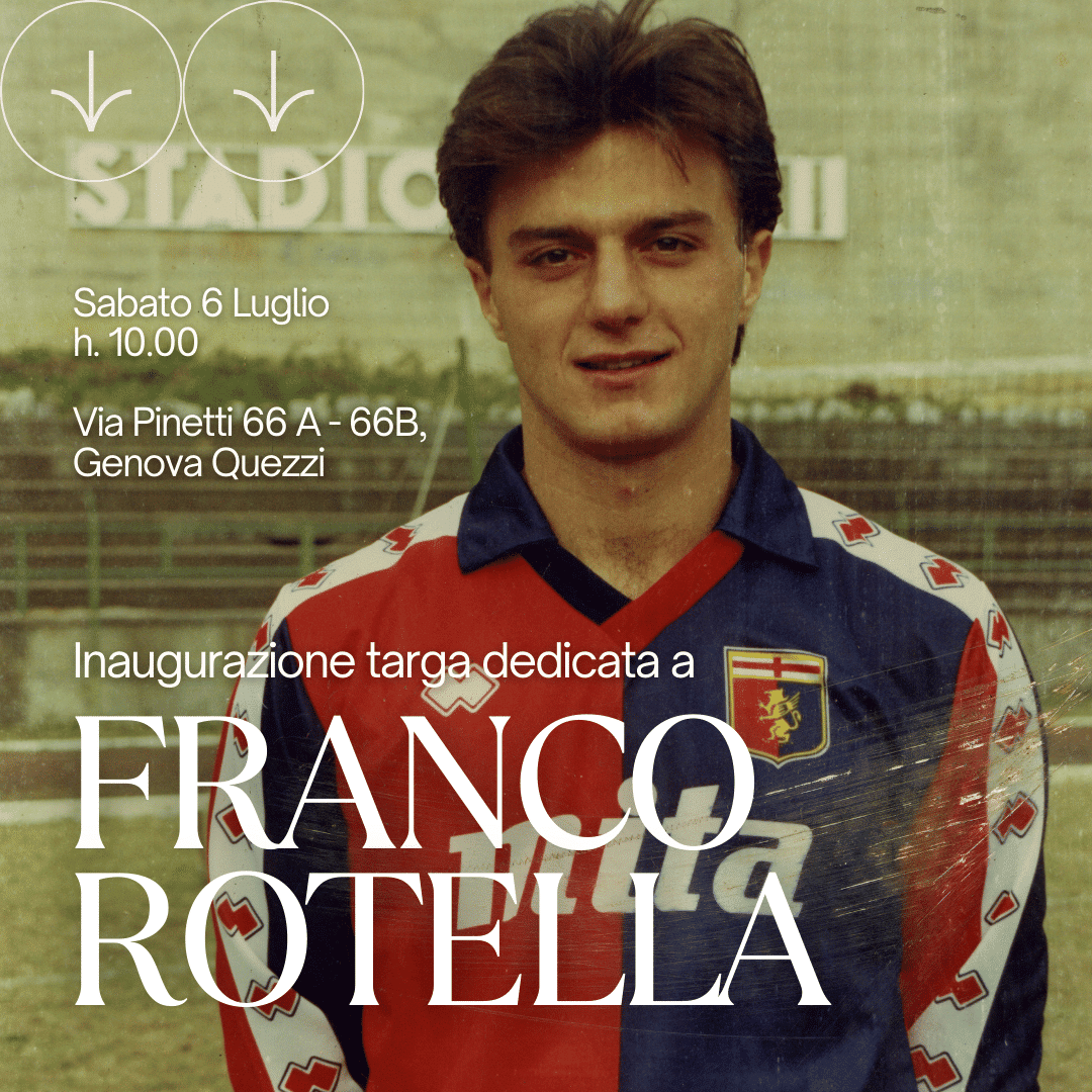 Inaugurazione targa dedicata a Franco Rotella - Fondazione Genoa 1893